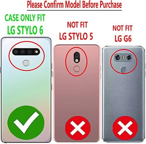 LG Stylo 6 Phone Case, with [Tempered Glass Screen Protector Included ...