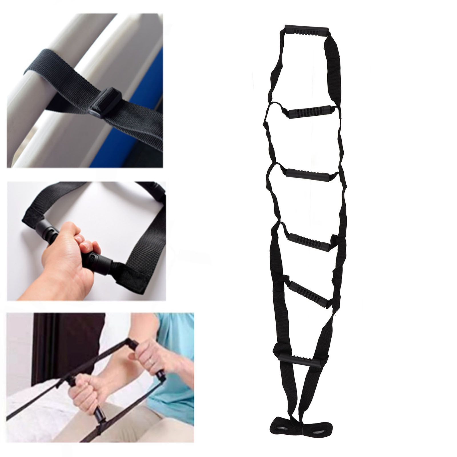 2pcs Bed Ladder Assist Strap Adjustable Nylon Pull Up Sit Up Rope ...