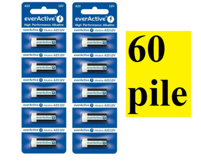 60 Batterie per Telecomando Cancello 12V A23 MN21 3LR50 8LR932 23A ...