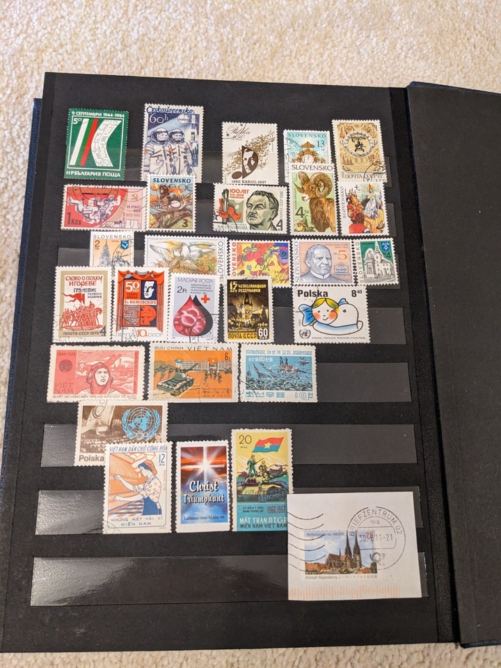 A4 stamps collector album with stamps on 12x2 pages | eBay UK