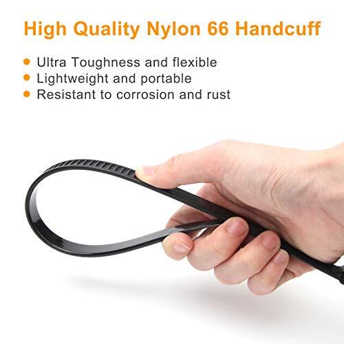 Flex Cuffs 10 Pcs Zip Tie Handcuffs Double Locking Zip Ties Restraints ...