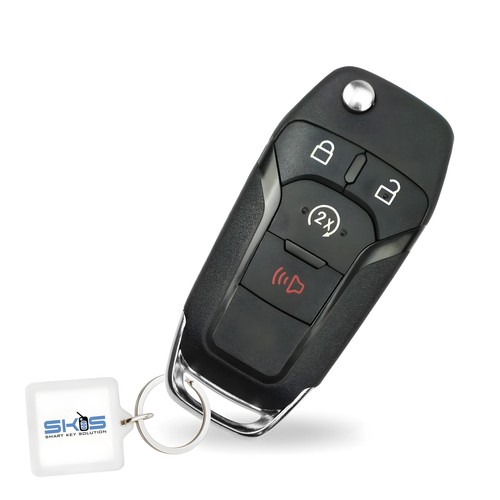 Remote Start Control Flip Key Fob Replacement Fits for Ford F-150/F150 ...