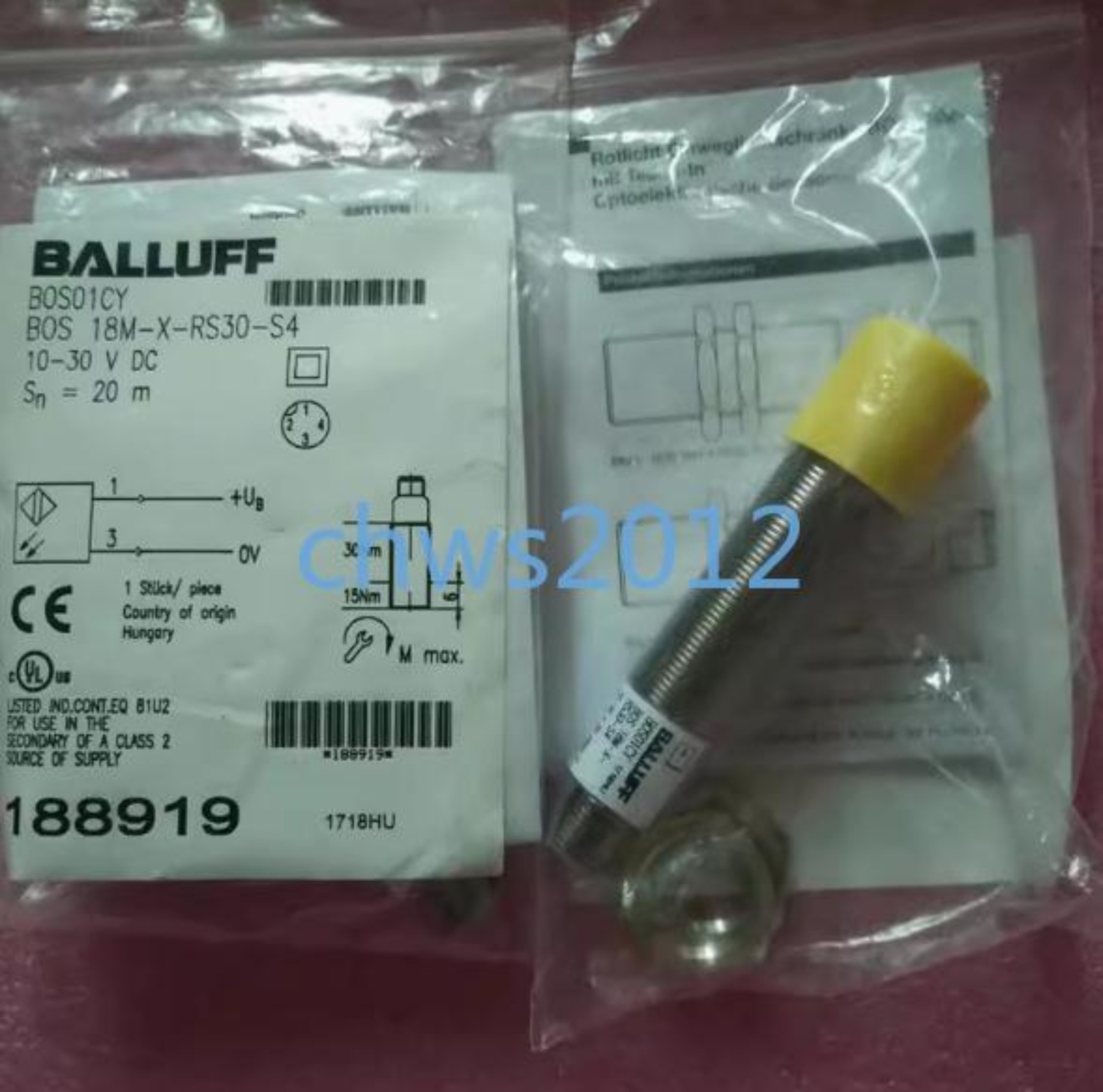 1 PCS Brand new original BALLUFF sensor BOS01CY BOS 18M-X-RS30-S4 | eBay