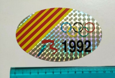 Adhesive Olympic Games Barcelona 1992 Sticker Autocollant Vintage 80s ...