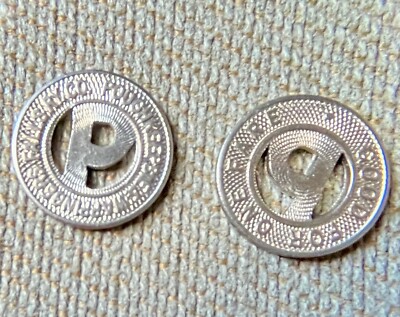 1925 POUGHKEEPSIE & WAPPINGERS FALLS Streetcar Railway Tokens. Buy 1 or ...
