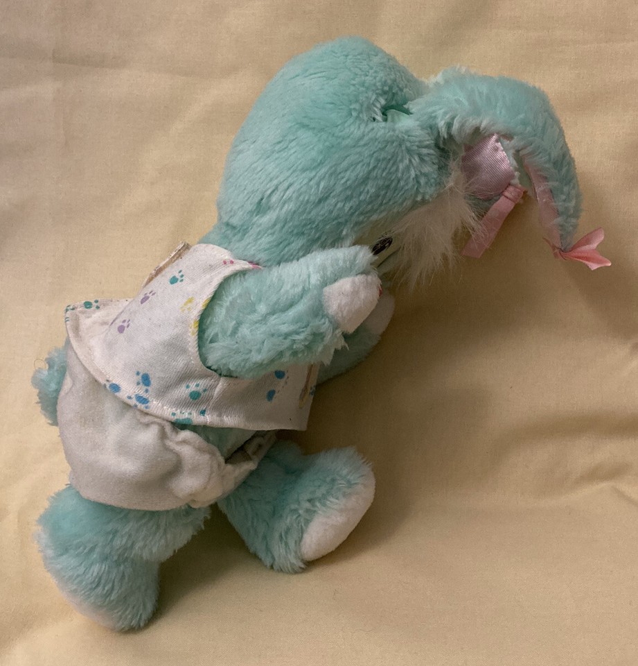 Vintage 1990 Mattel Magic Nursery Pet Bunny Rabbit Pastel Mint Green ...