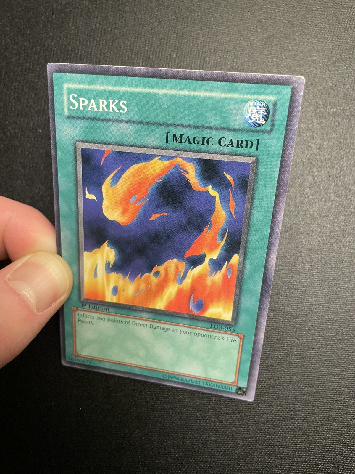 YuGiOh Sparks LOB-055 1st Edition LOB Legend of Blue Eyes NA English ...