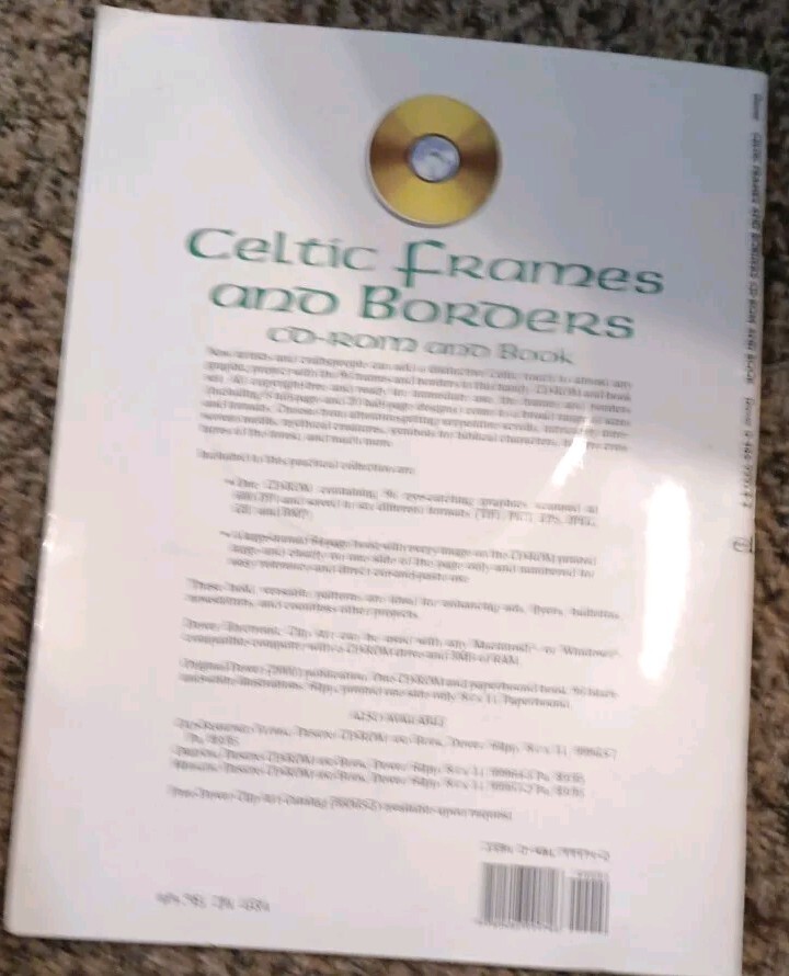 Dover electronic clip art Pc/Mac: Celtic Frames and Borders Cd Rom ...