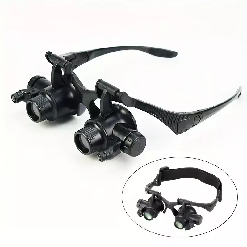 25X Magnifier Magnifying Eye Glass Loupe Jeweler Watch Repair Kit With ...