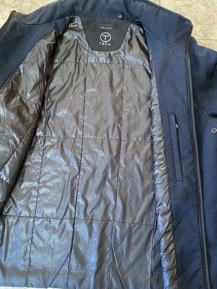 TUMI T-TECH Mens Jacket Water Resistant Concealed Hood Size M | eBay