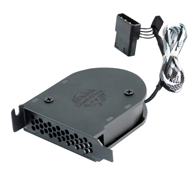 PCIe Slot Fan Low Profile ITX PC Hot Air Extractor Cooler 3/4pin Power ...