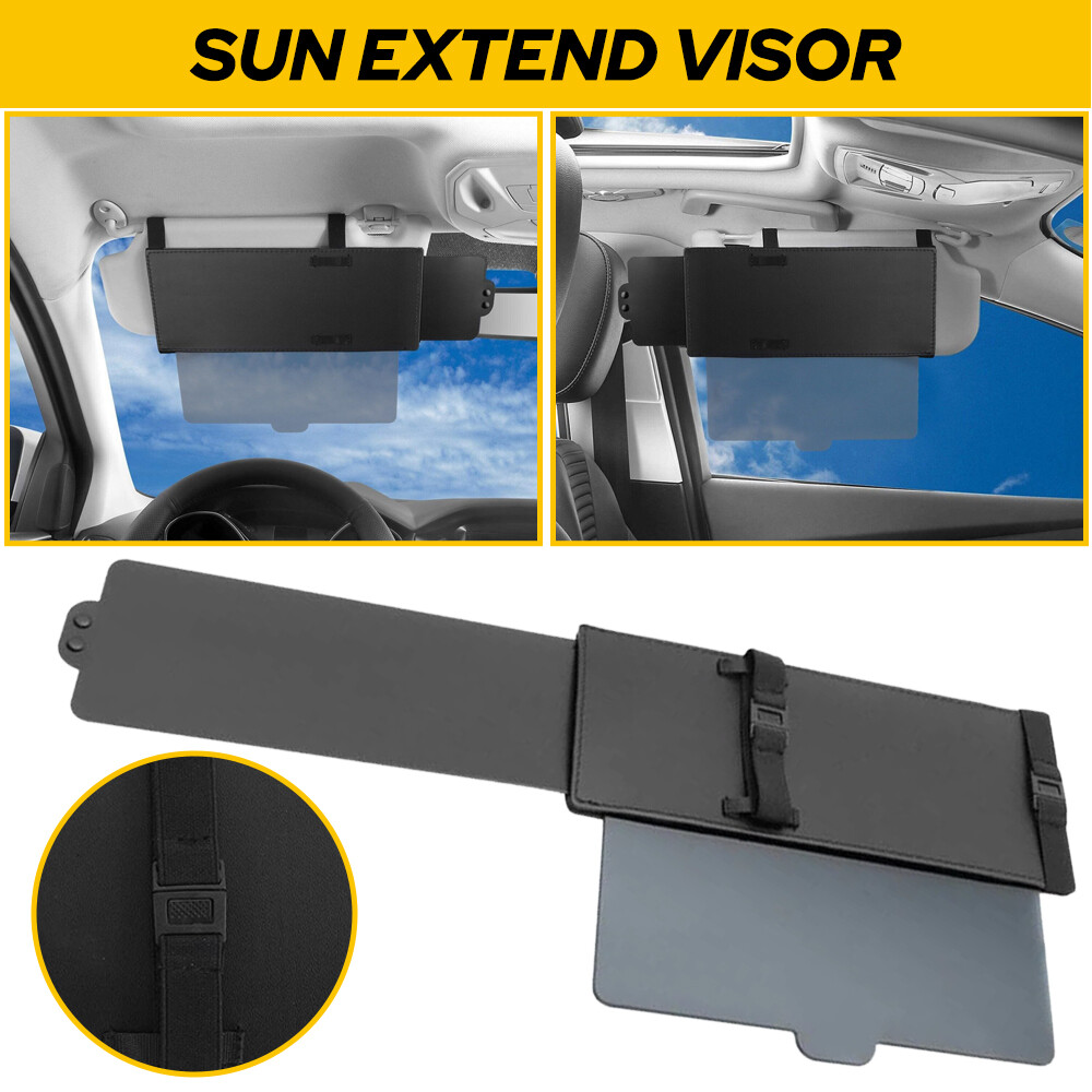 Car Sun Shade Tac Sun Extend Visor Shield Universal Anti Glare ...