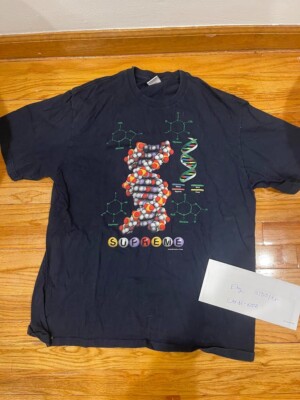 Supreme DNA tee shirt - NAVY - worn and stored away for years now | eBay