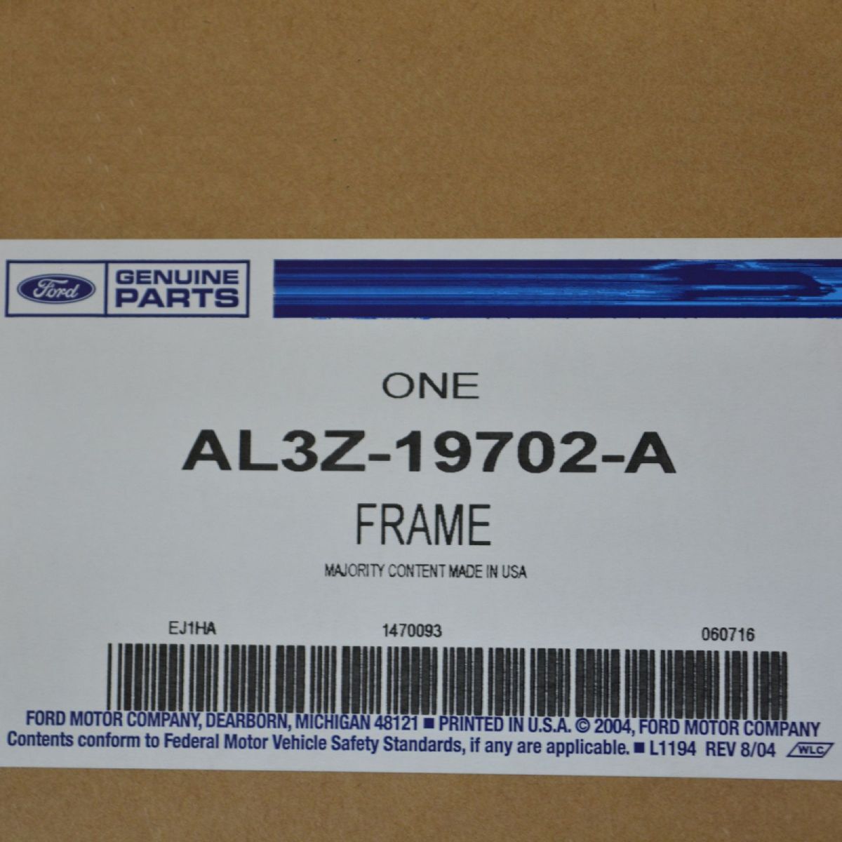 OEM AL3Z19702A A/C Air Conditioning Condenser Bracket Frame Assembly ...