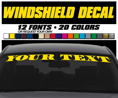48" Windshield Banner Decal Boat Name Trailer Car Truck Vinyl Sticker ...