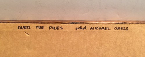Michael Gress Colorado Artist Watercolor Painting "OVER THE PINES" 1975 ...
