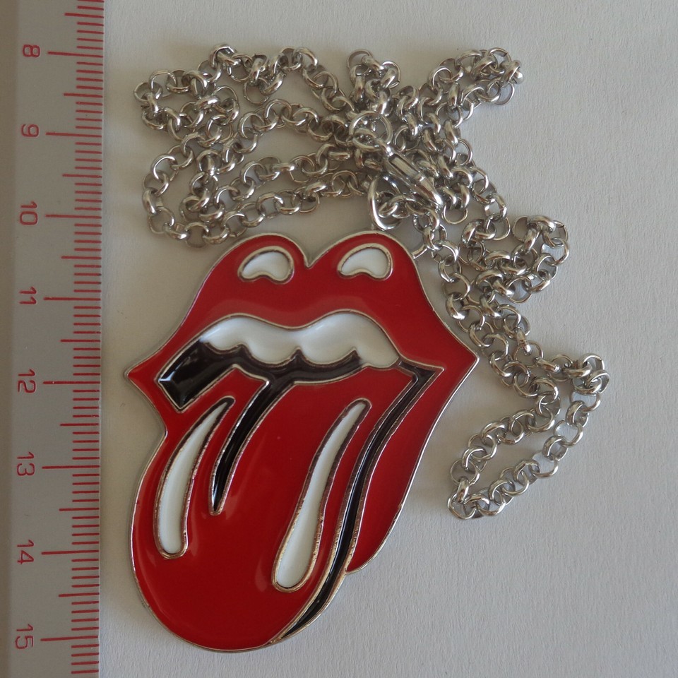 Keith Richards Tongue Pendant - Keef Rolling Stones Jewellery Accessory ...