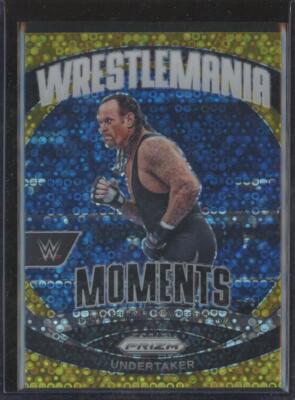 2024 Panini Prizm WWE UNDERTAKER Wrestlemania Moments Under Card Gold ...