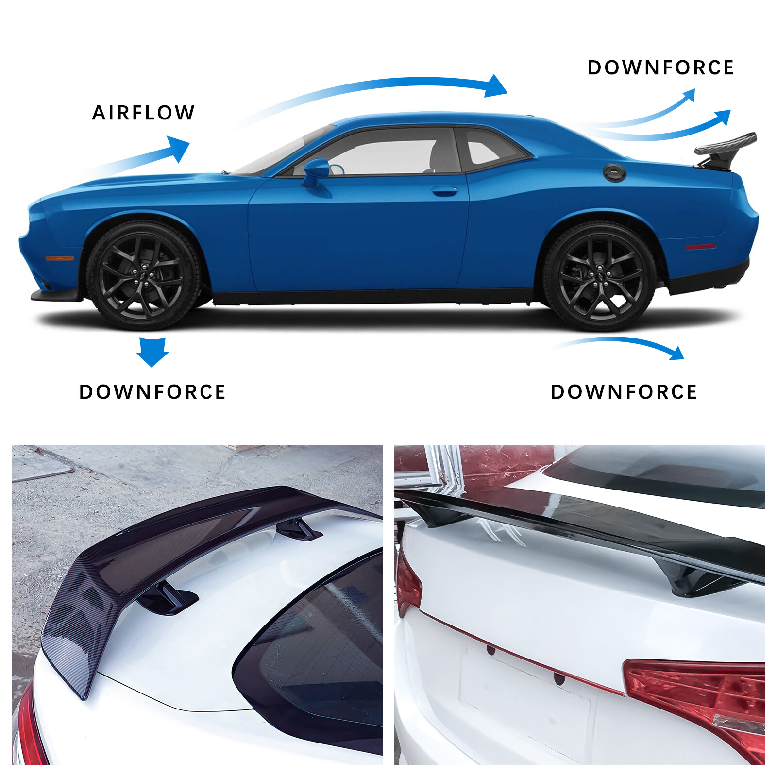46"GT Style Carbon Look Car Trunk Lid Spoiler Wing For Lexus IS250 ...