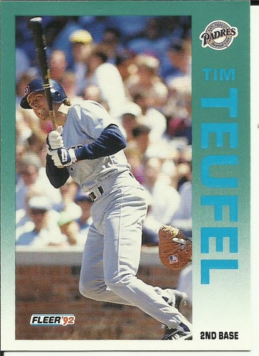 1992 Fleer Baseball Card #622 Tim Teufel PADRES | eBay