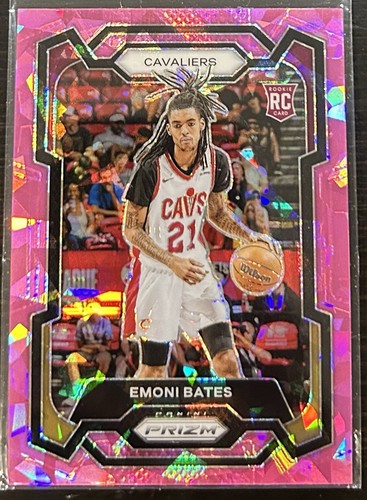 Emoni Bates 2023-24 Panini Prizm Basketball Pink Cracked Ice #169 ...