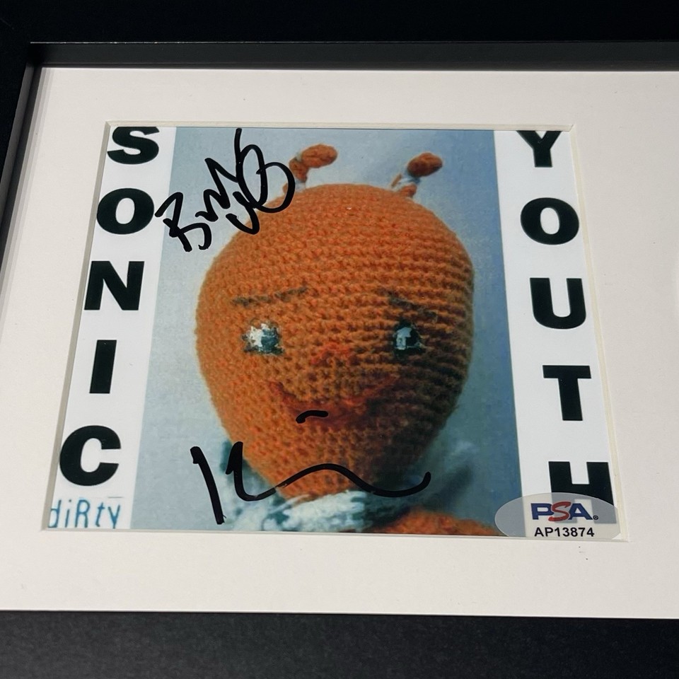 KIM GORDON & BUTCH VIG SIGNED SONIC YOUTH DIRTY ALBUM CD FRAME ...