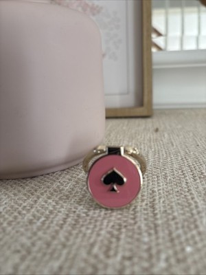 Kate Spade Phone Ring Stand Gold Coral Salmon Pink Universal Phone ...
