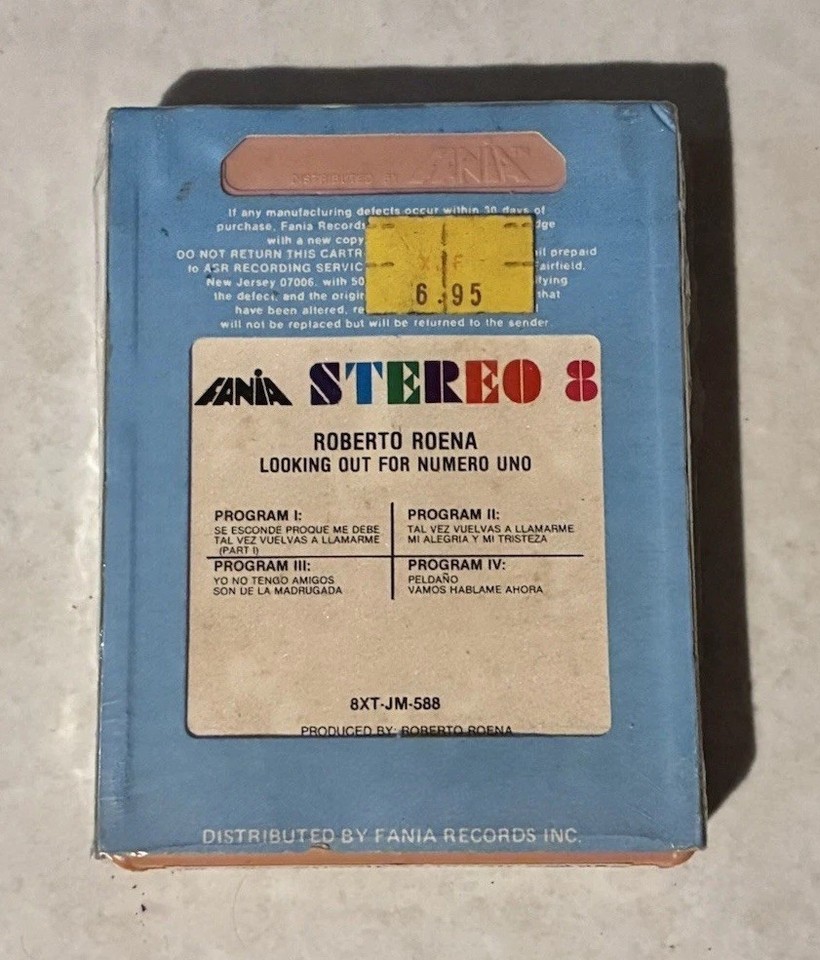 Roberto Roena - Looking Out For Numero Uno - Fania Records8 Track Tape ...