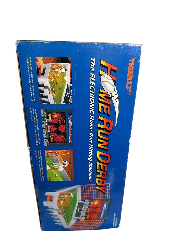 🔥 Tiger Home Run Derby Electronic Baseball Game Vintage Tabletop Chaos ...