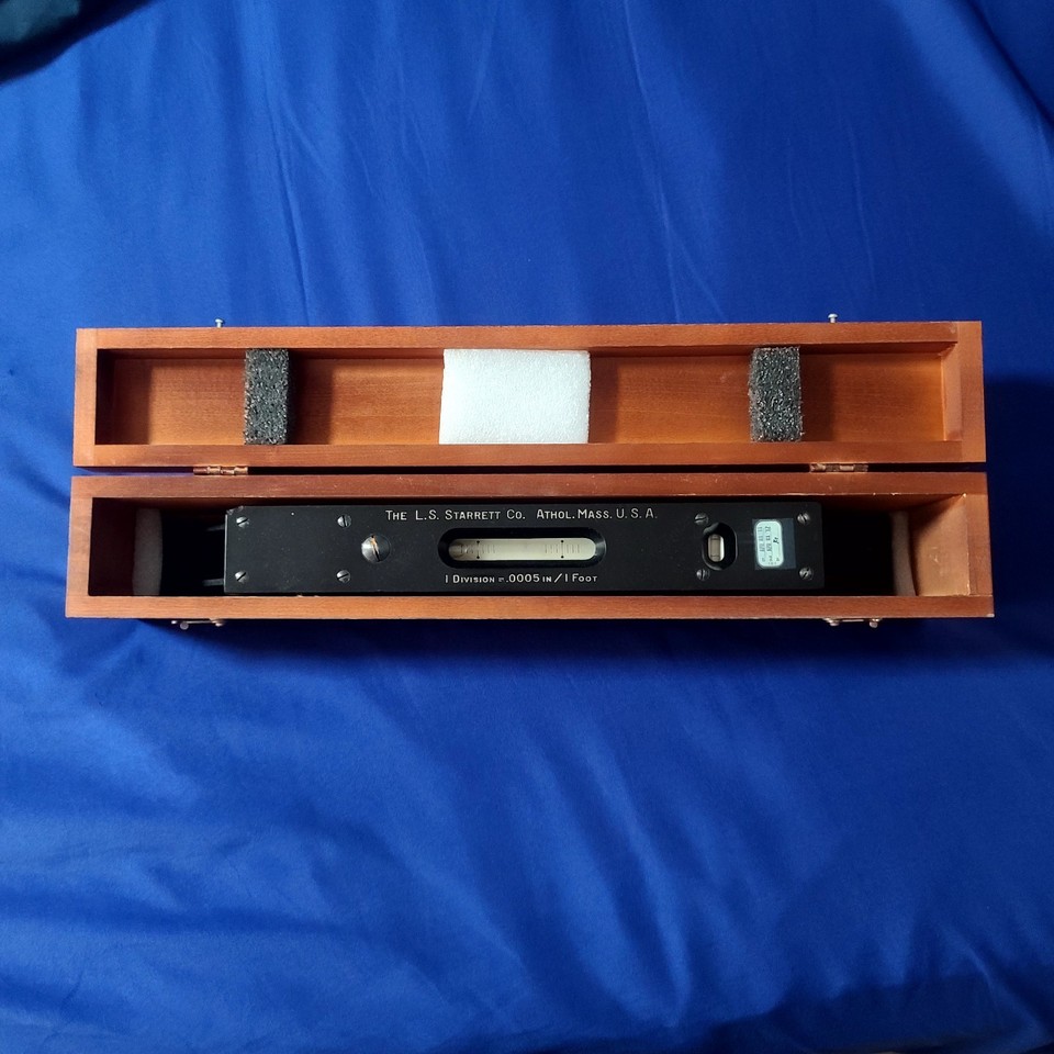 Starrett No. 199 Master Precision Machine Level. 15" X 1.625" Excellent ...