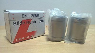 *NEW*(1) NB SM-12GUU 12mm Slide Bush Ball Miniature Linear Motion ...