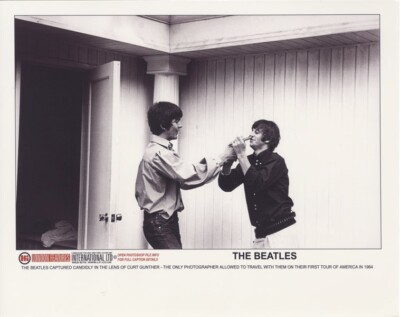 The Beatles George Harrison Ringo Starr Toy Gun Vintage Stamped 8x10 ...