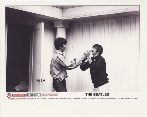 The Beatles George Harrison Ringo Starr Toy Gun Vintage Stamped 8x10 ...