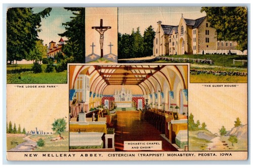 c1950's New Melleray Abbey Cistercian Monastery Peosta IA Multiview ...