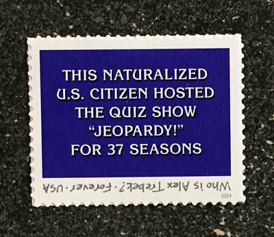 2024USA #5907 Forever Alex Trebek Jeopardy! - Single Stamp mint | eBay
