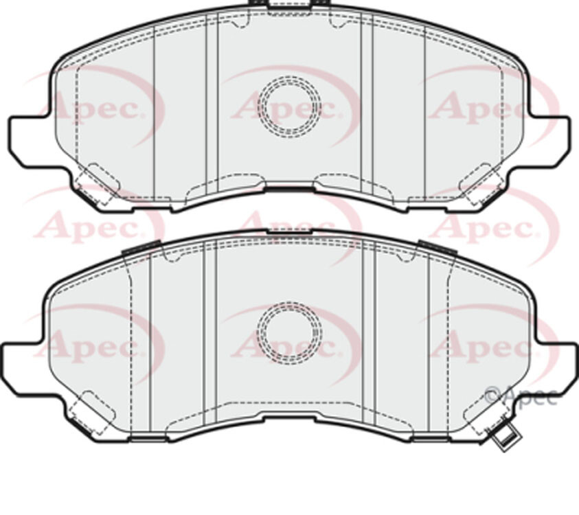 Fits Citroen C4 Peugeot 4008 1.6 HDi 1.8 Apec Front Brake Pads Set ...