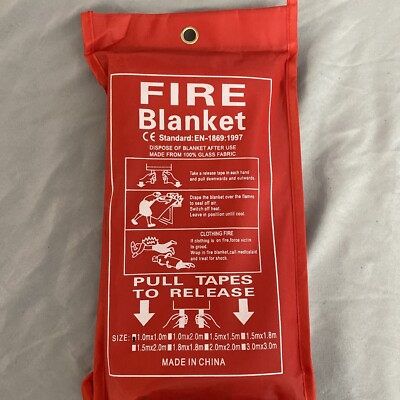 Fire Suppression Blanket EN-1869：1997 standard Brand: 1.0m X 1.0m, New ...