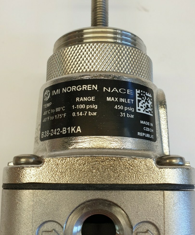 Norgren B38 Series Stainless Steel Filter Regulator 1/4" 0.25-7 bar B38 ...