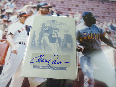 Harry Carson autograph Leaf 1/1 Autograph Legends Sport signed HOF ...
