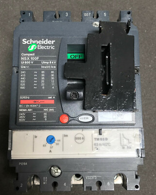 Schneider NSX 100F , LV429630 Compact Electric Molded Case Circuit ...