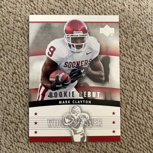 2005 Upper Deck Rookie Debut #115 MARK CLAYTON RC Baltimore Ravens MINT ...