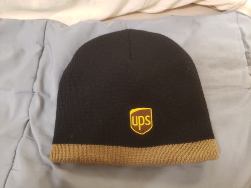 United Parcel Service UPS Logo Winter Beanie Hat Cap Black GUC | eBay