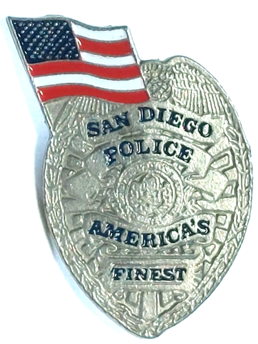 San Diego Police U.S. Flag Lapel Pin | eBay