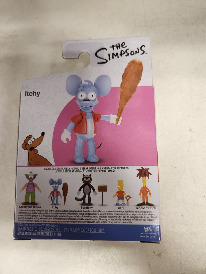 The Simpsons Wave 2 Itchy 2.5-Inch Mini Figure [with Club] | eBay