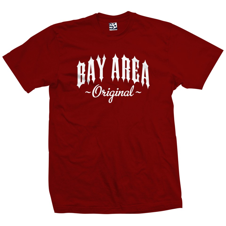 Bay Area Original Outlaw T-Shirt Born Bred Raised Straight Outta Mens ...
