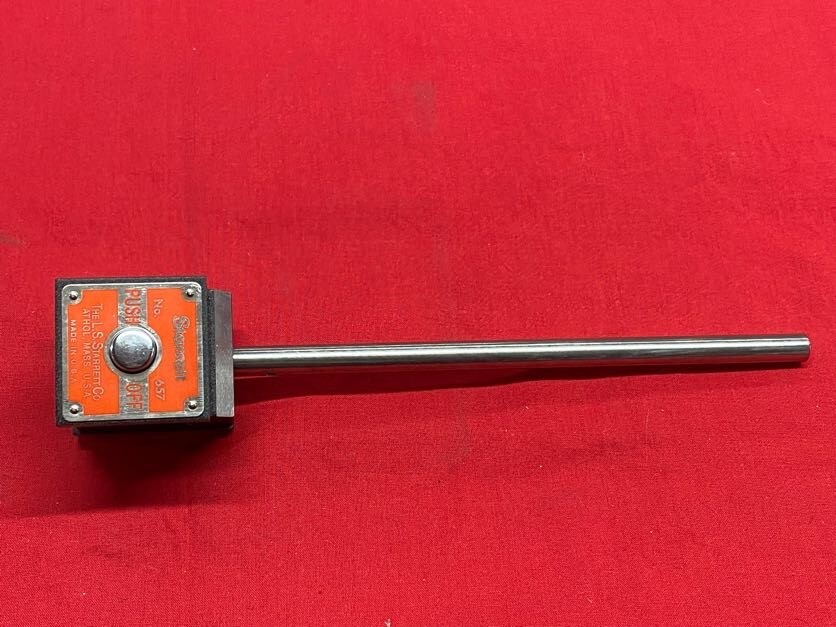 Starrett 657E Magnetic Base and Post Assembly w/ 25-131J Indicator w ...
