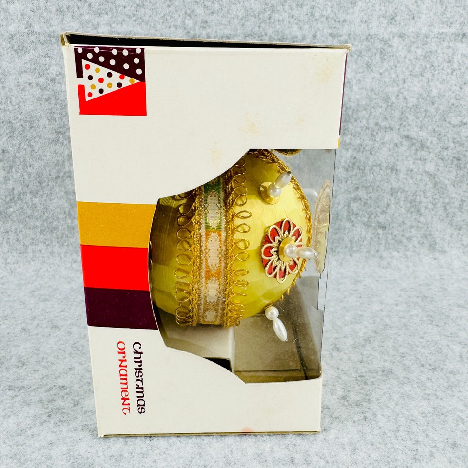 Woolworth Woolco Push Pin Beaded Ornament Christmas Vintage in Box Made ...