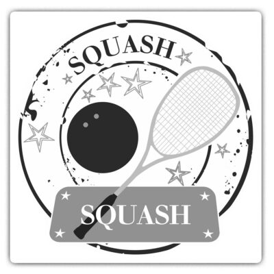 2 x Square Stickers 10 cm - Awesome Squash Player #39815 | eBay UK