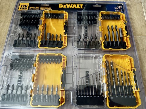 Dewalt Tough Case Impact Duty Drill Driver Bit Set 110-Piece (DWA110SET ...
