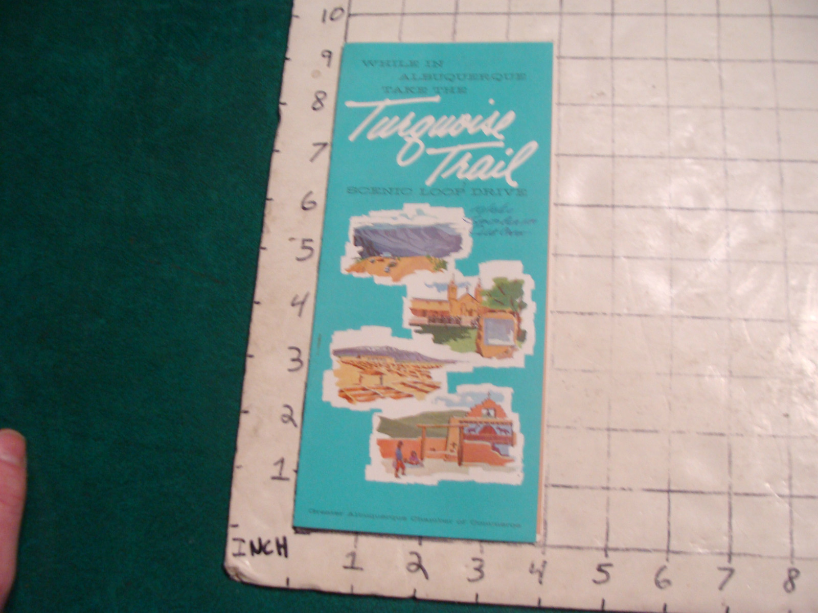 vintage HIGH GRADE travel brochure: 1960 while in ALBUQUERQUE ...